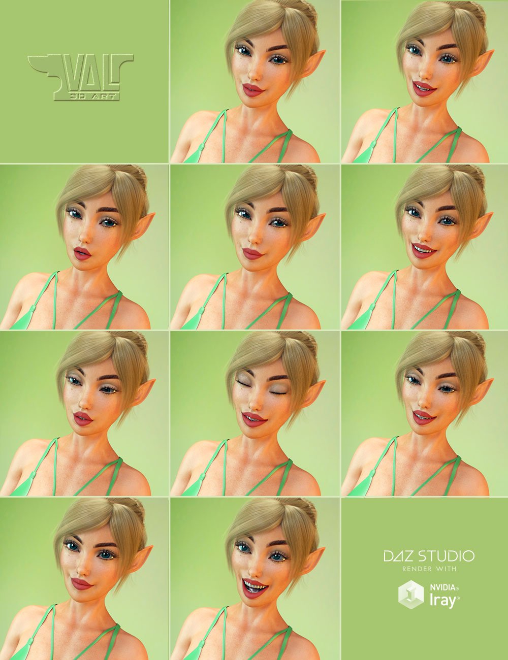 Pixie Charm Poses for Genesis 8 Female(s) | Daz 3D