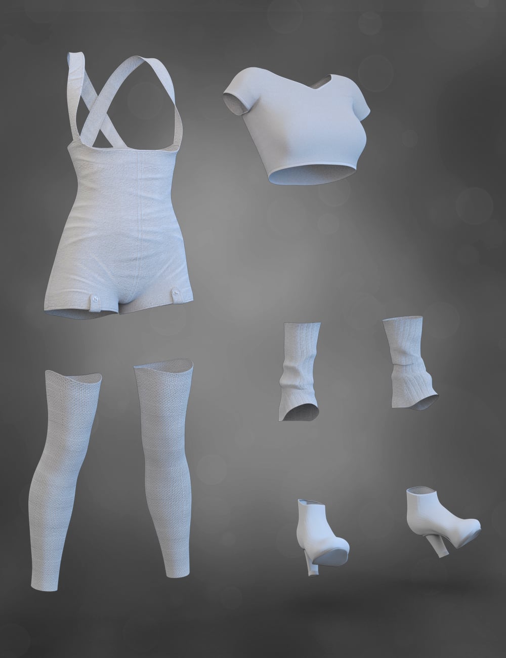 X-Fashion Overall Outfit for Genesis 8 Female(s) | Daz 3D