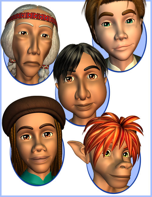 Hiro Toon Faces | Daz 3D