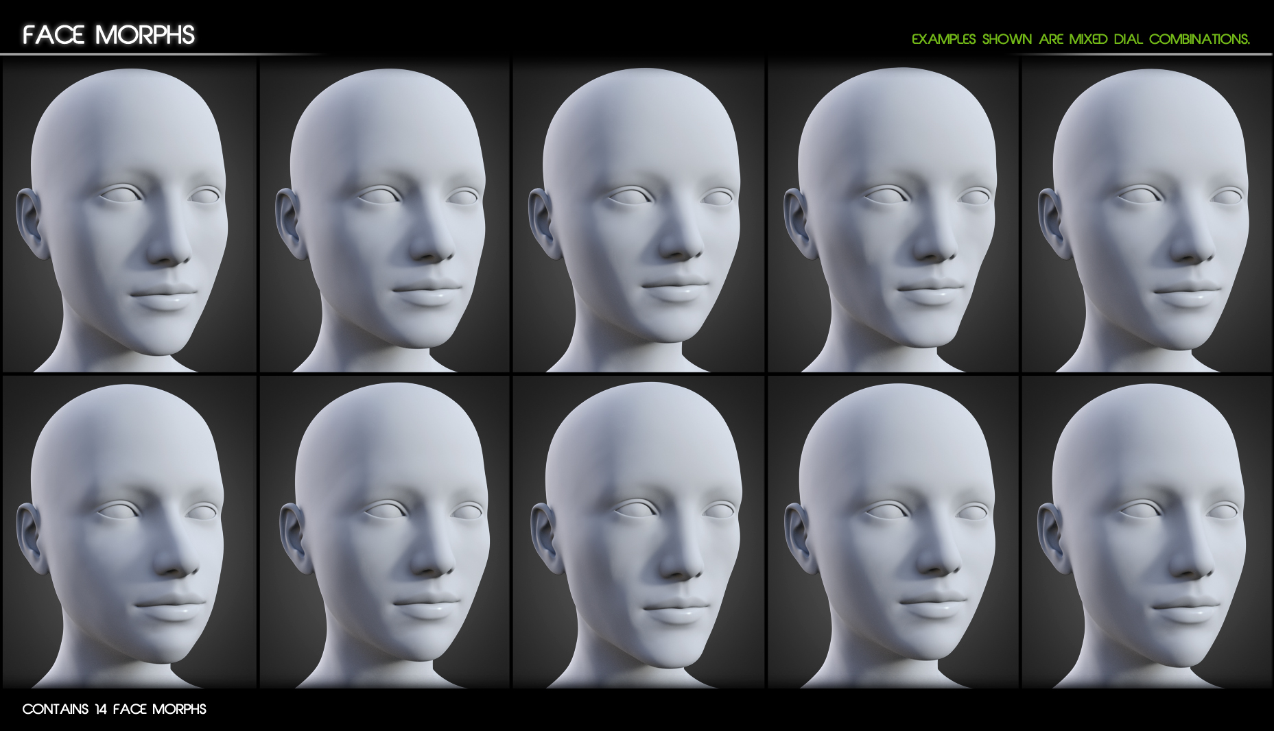 200 Plus Head and Face Morphs for Genesis 8 Female(s) | Daz 3D
