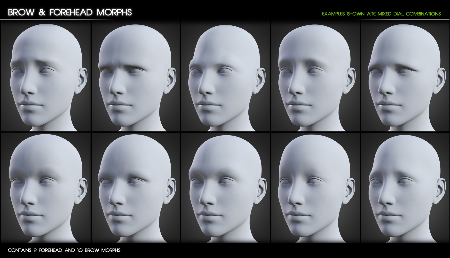 200 Plus Head and Face Morphs for Genesis 8 Female(s) | Daz 3D