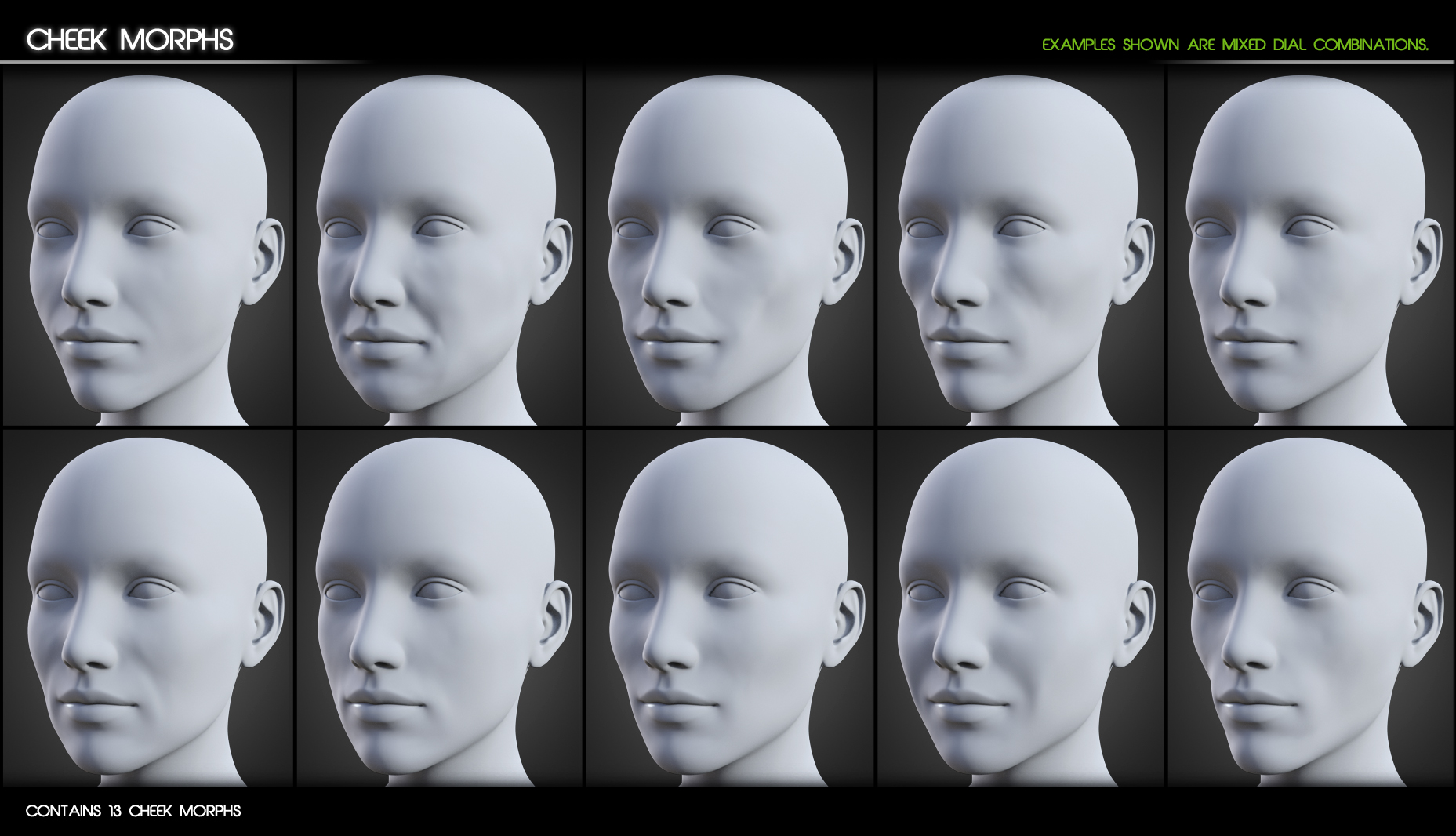 200 Plus Head and Face Morphs for Genesis 8 Female(s) | Daz 3D