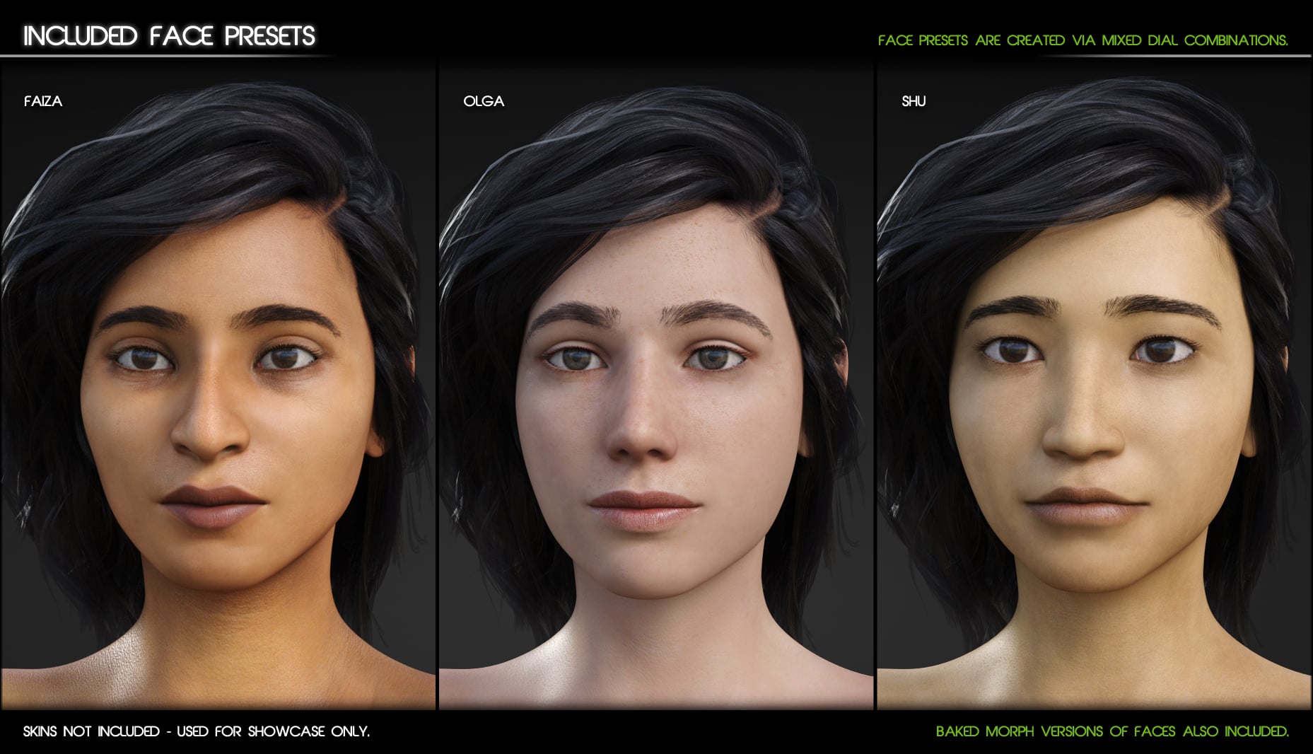 200 Plus Head and Face Morphs for Genesis 8 Female(s) | Daz 3D