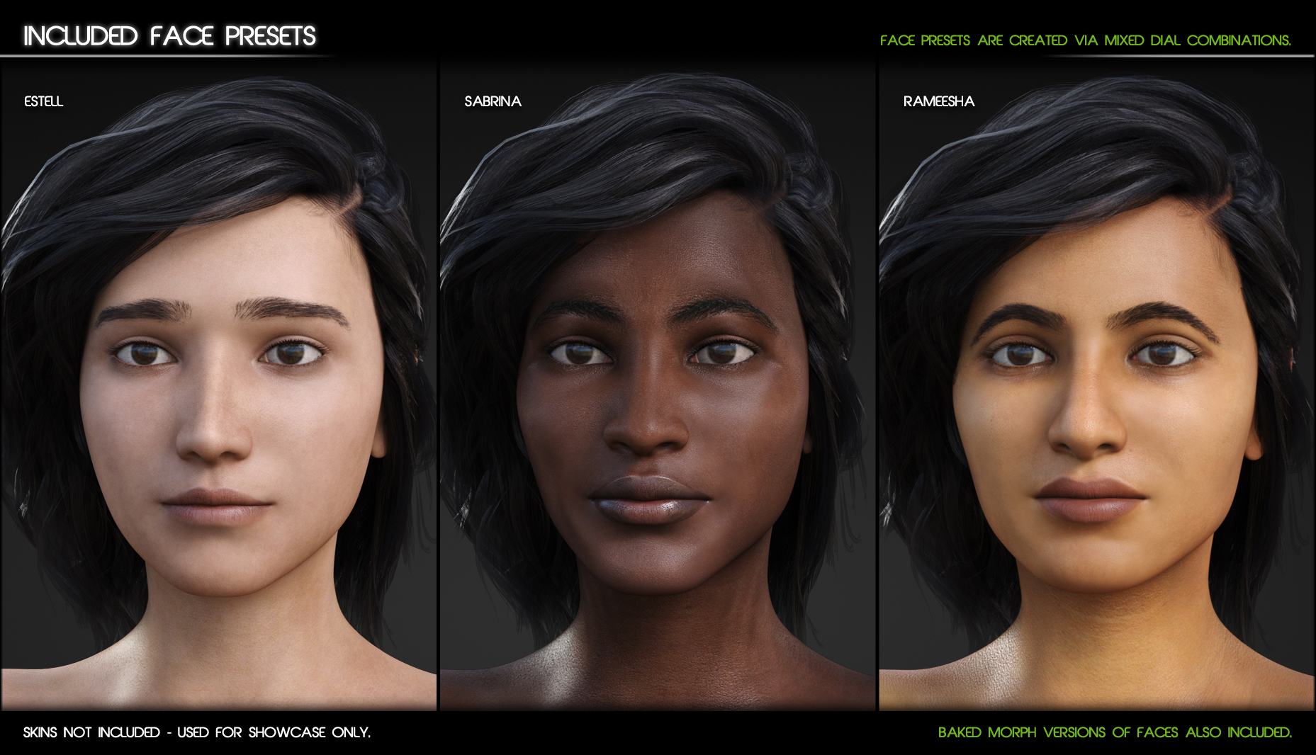 200 Plus Head and Face Morphs for Genesis 8 Female(s) | Daz 3D
