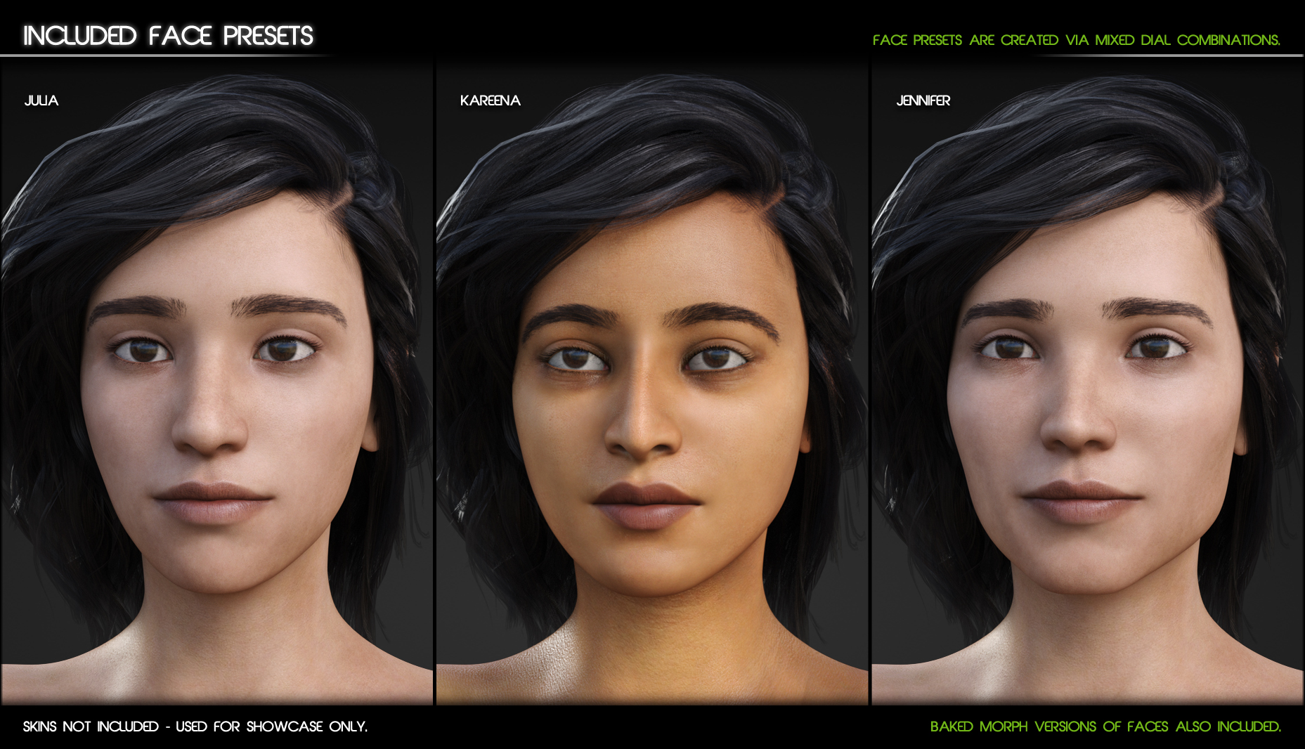 200 Plus Head and Face Morphs for Genesis 8 Female(s) | Daz 3D