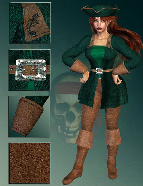 Pirate for A3 | Daz 3D