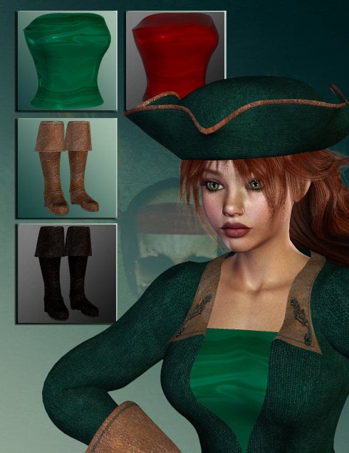 Pirate for A3 | Daz 3D