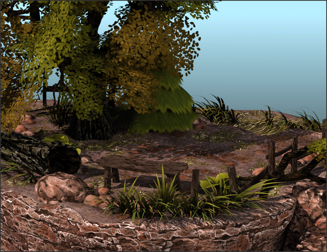 v176 Toon Forest Vignette | Daz 3D