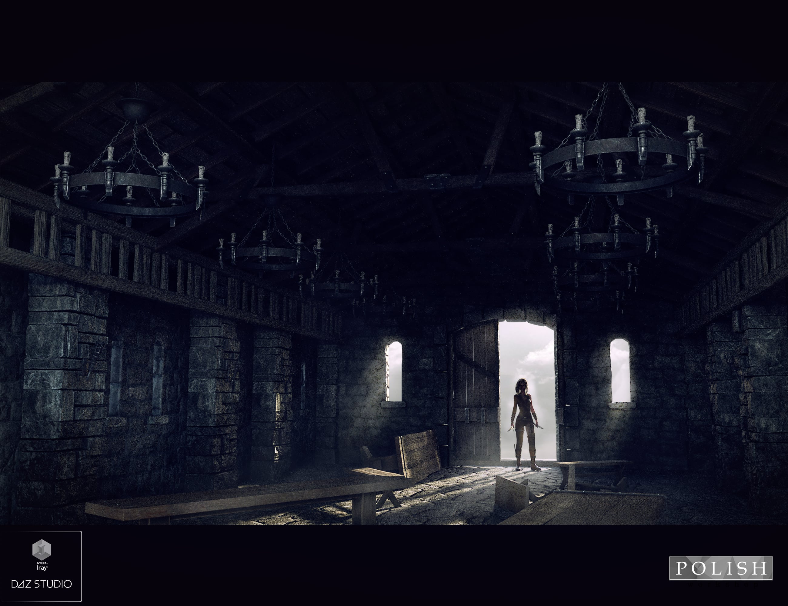 Medieval Dinner Hall Bundle | Daz 3D