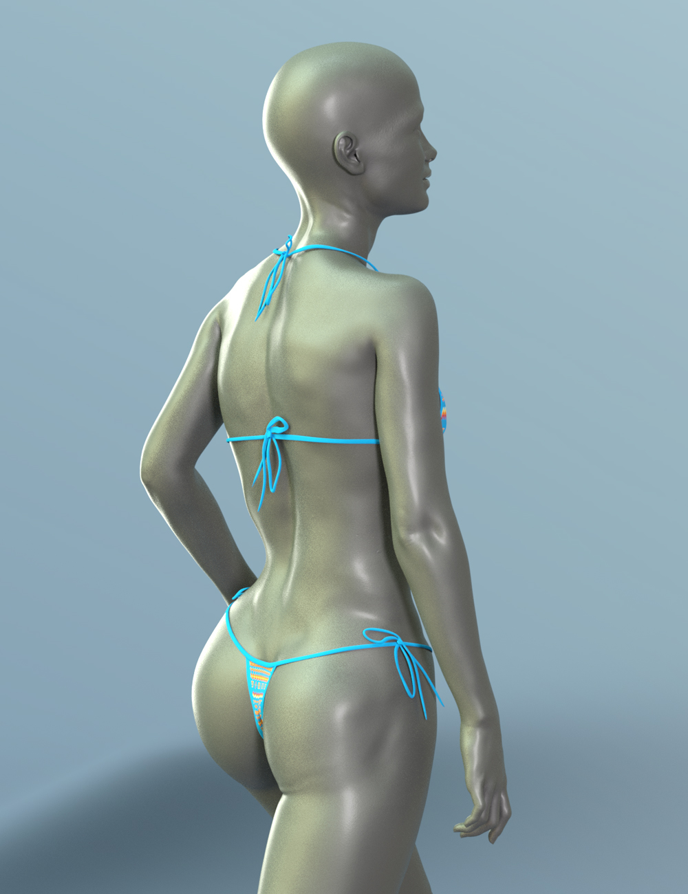 X-Fashion String Bikini for Genesis 8 Female(s) | Daz 3D