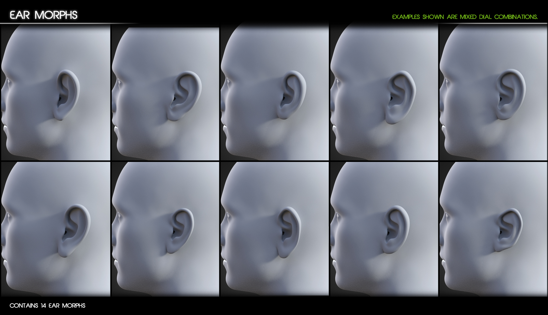 200 Plus Head and Face Morphs for Genesis 8 Male(s) | Daz 3D