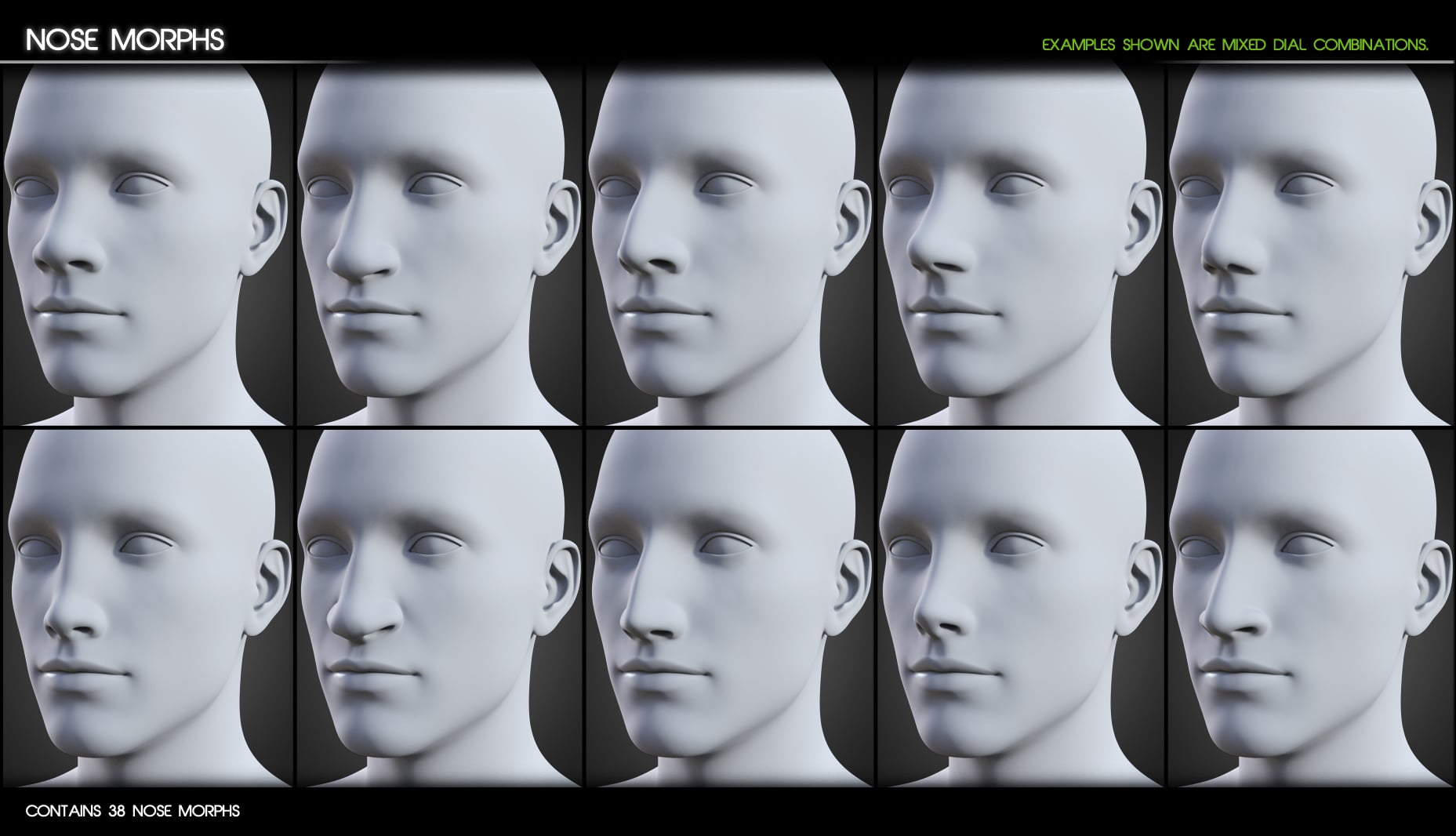 200 Plus Head and Face Morphs for Genesis 8 Male(s) | Daz 3D