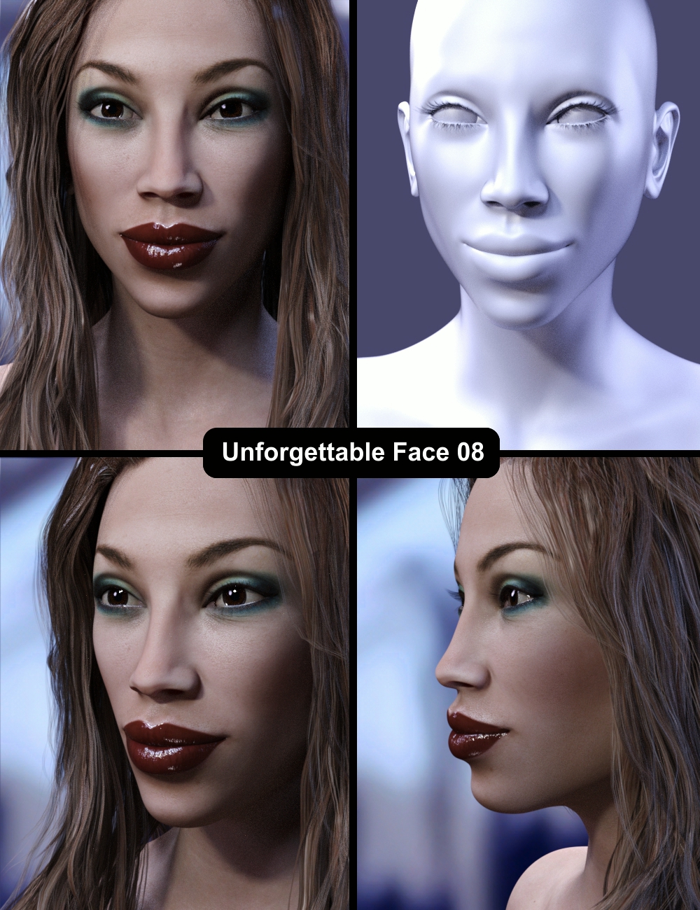 Unforgettable Faces for Genesis 8 Female | Daz 3D