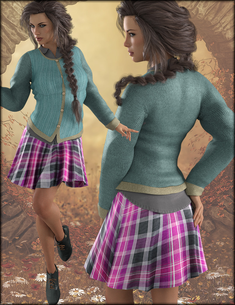 Fall Casual Outfit Textures | Daz 3D