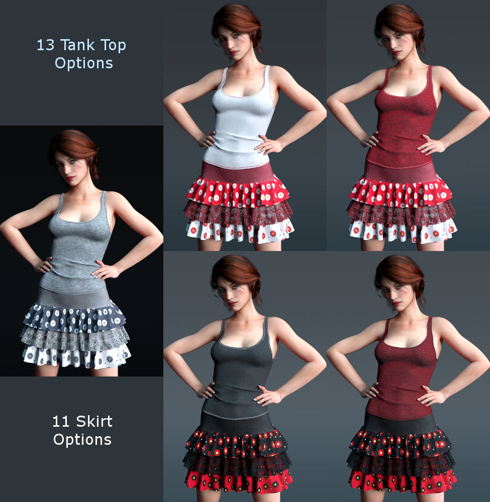 Harmonious Discord Outfit for Genesis 8 Female(s) | Daz 3D