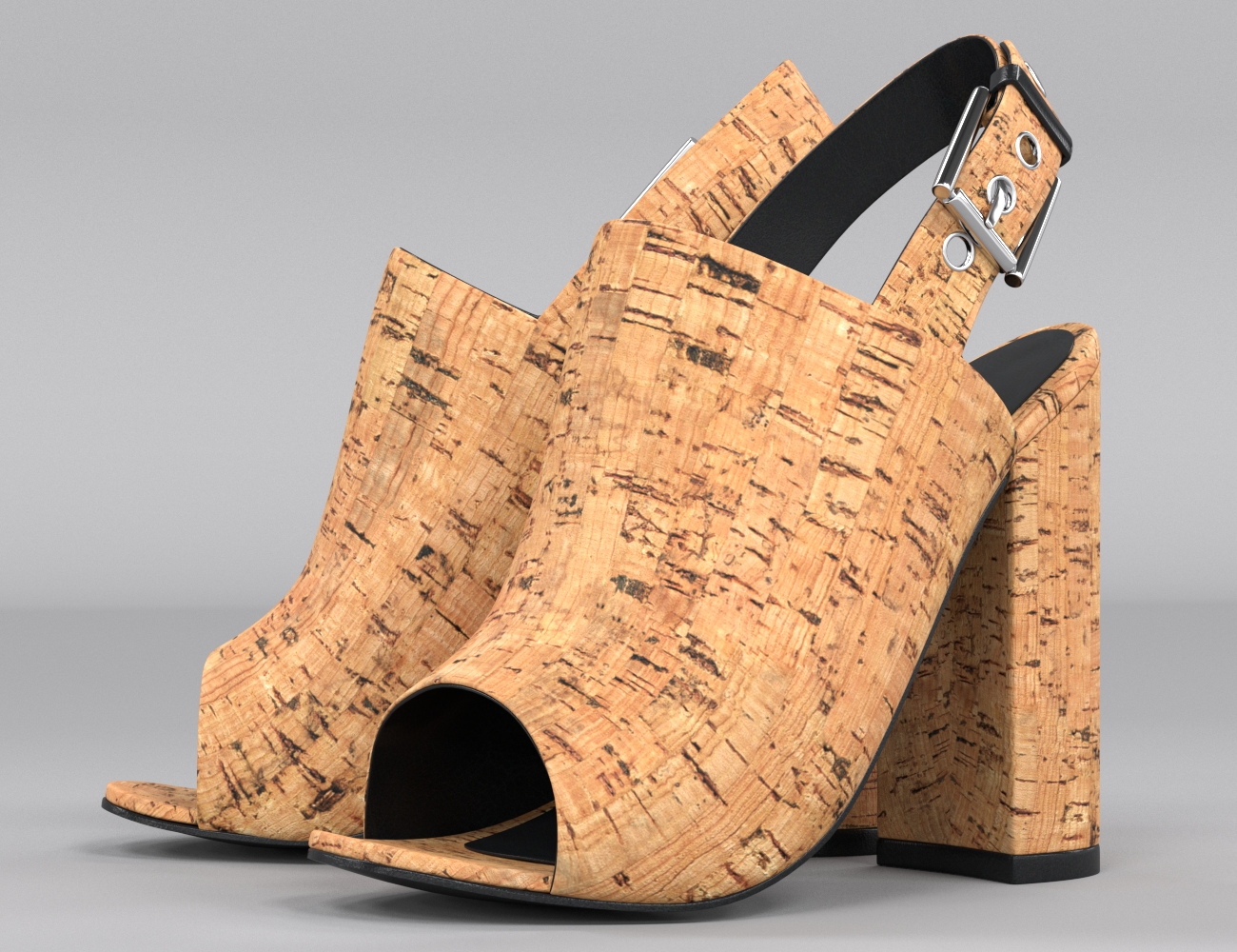 Cork Heels for Genesis 8 Female(s) | Daz 3D