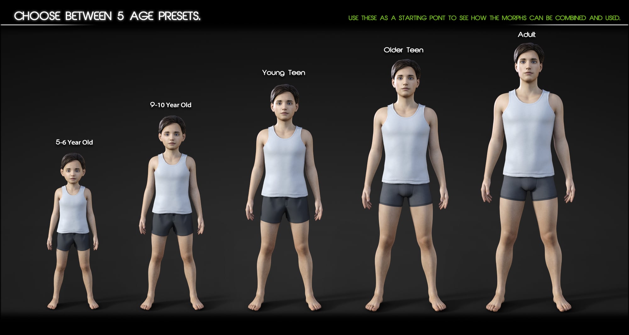 Growing Up for Genesis 8 Male(s) | Daz 3D