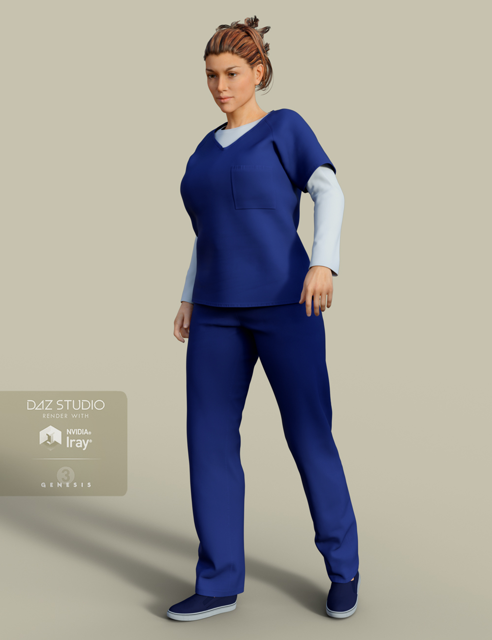 H&C Prisoner Clothing for Genesis 3 Female | Daz 3D