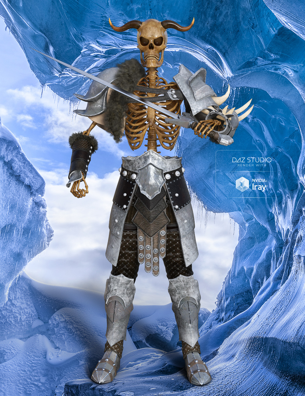 Midnight Skeleton for Genesis 8 Male | Daz 3D