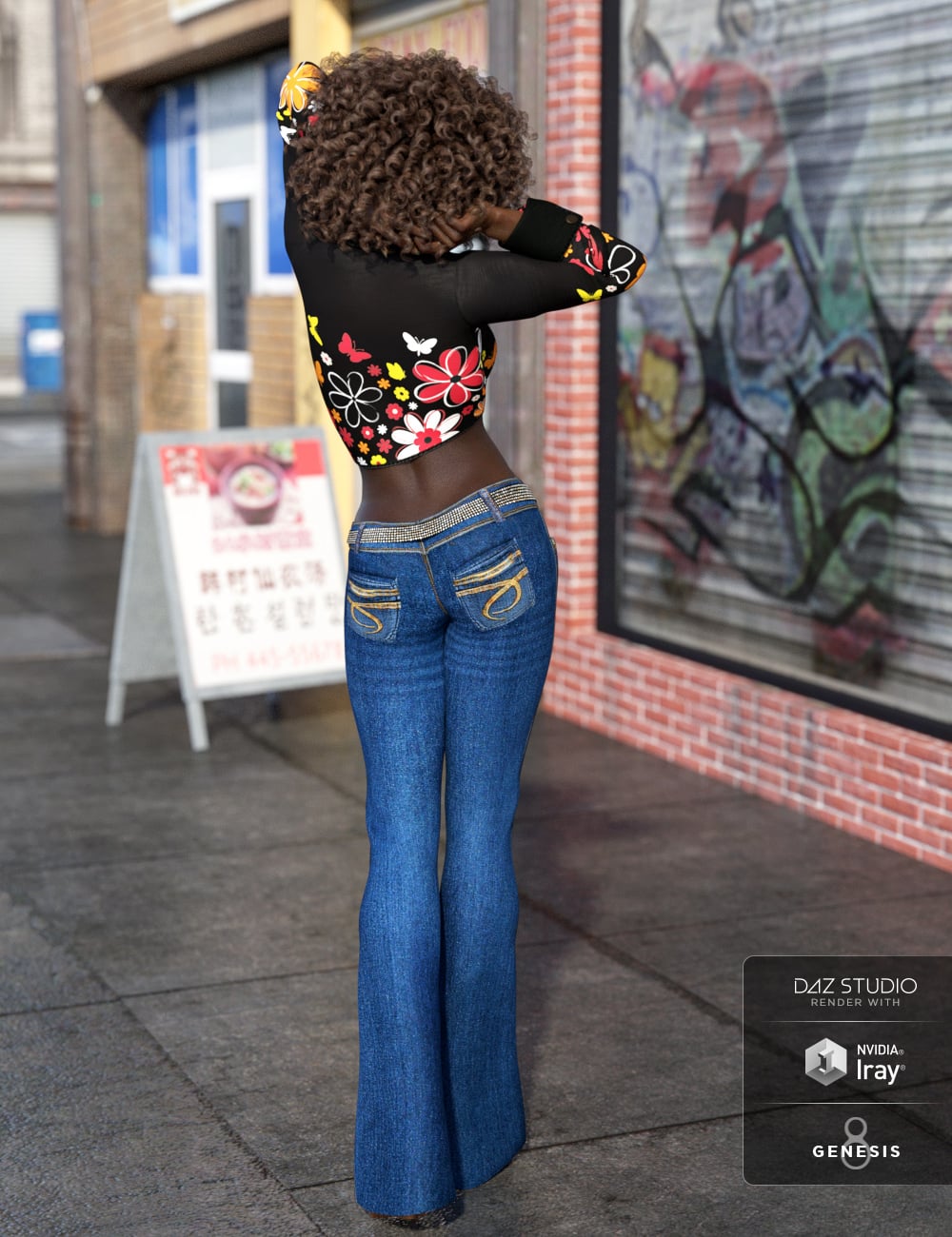 Looking Back Outfit for Genesis 8 Female(s) | Daz 3D