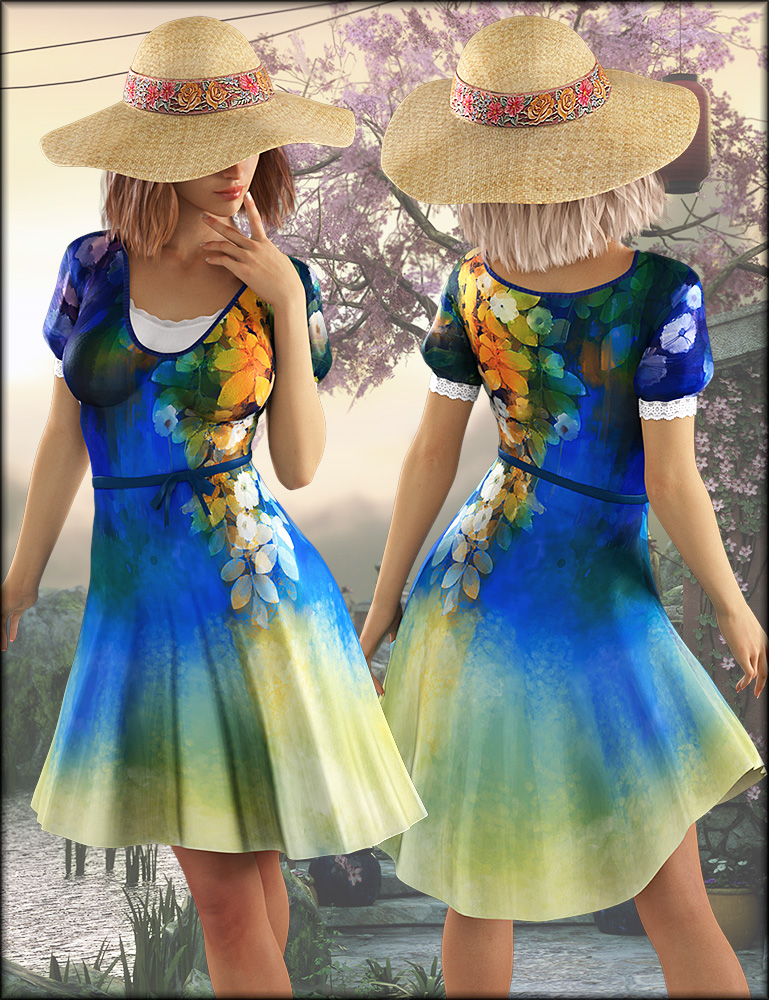 Garden Gala Outfit Textures | Daz 3D