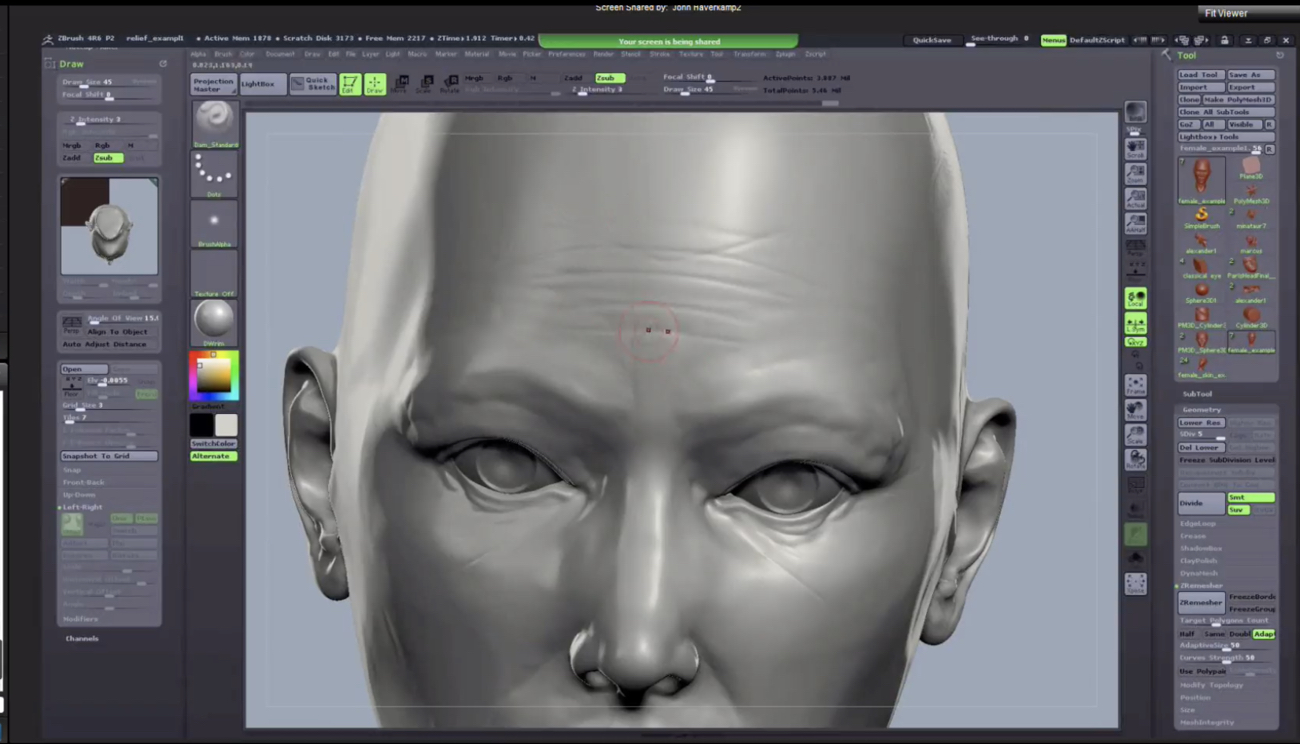 How to Sculpt Faces and Fan Art with ZBrush | Daz 3D