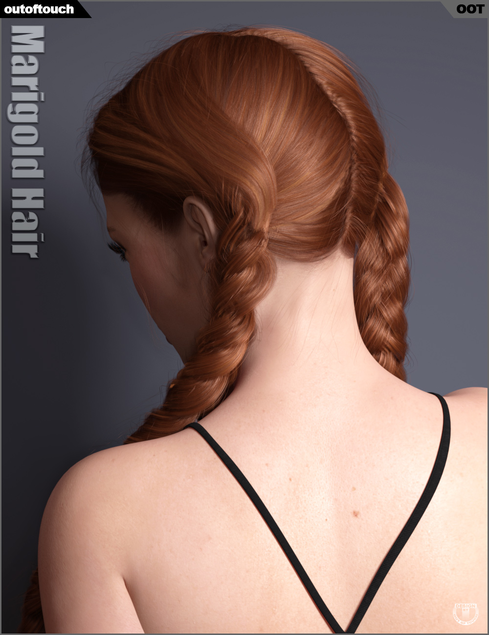 Marigold Hair for Genesis 3 and Genesis 8 Female(s) | Daz 3D