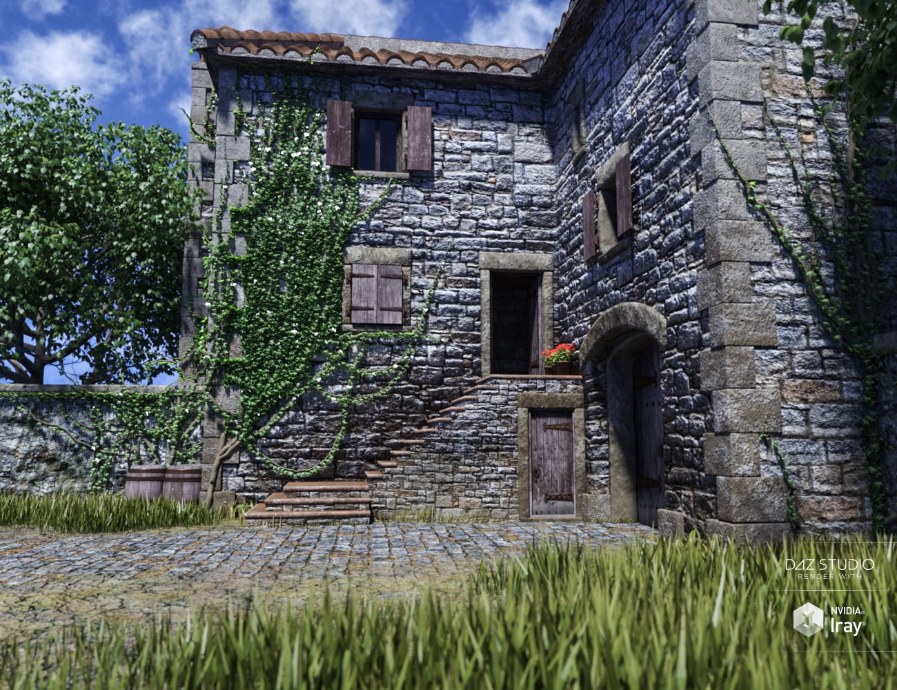 Old Country Farmhouse | Daz 3D