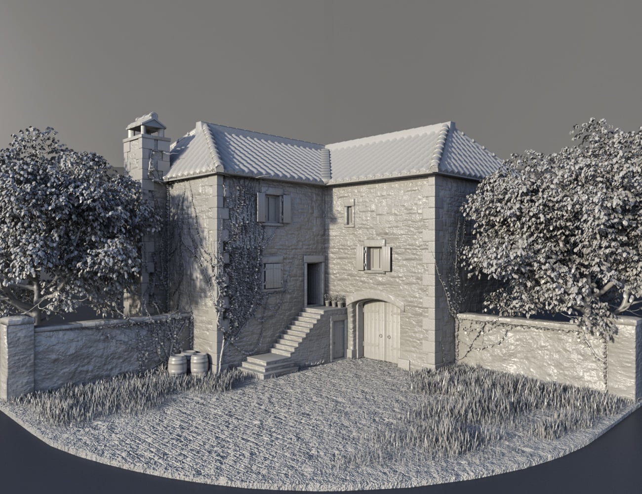 Old Country Farmhouse | Daz 3D