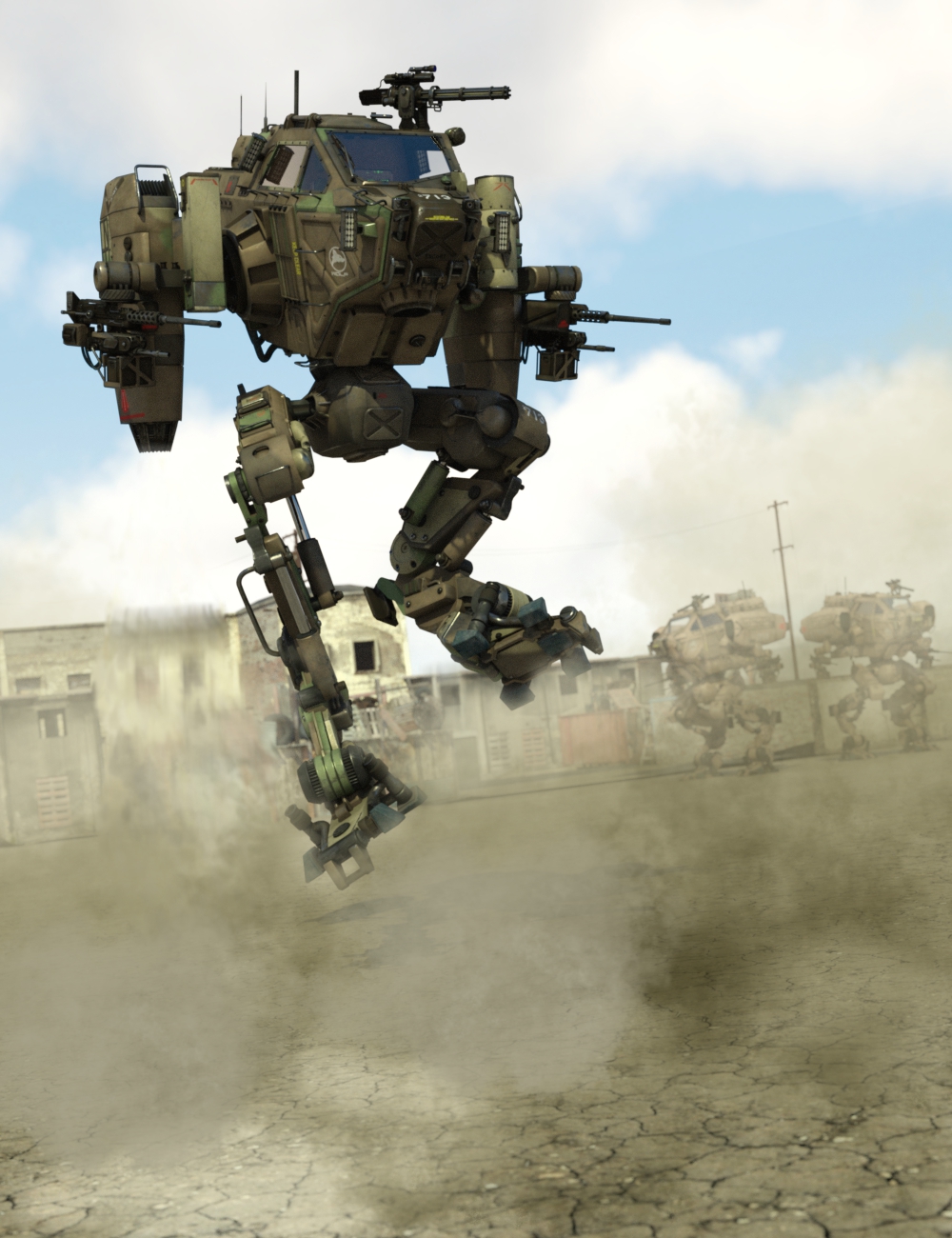 LG07 Combat Mech | Daz 3D