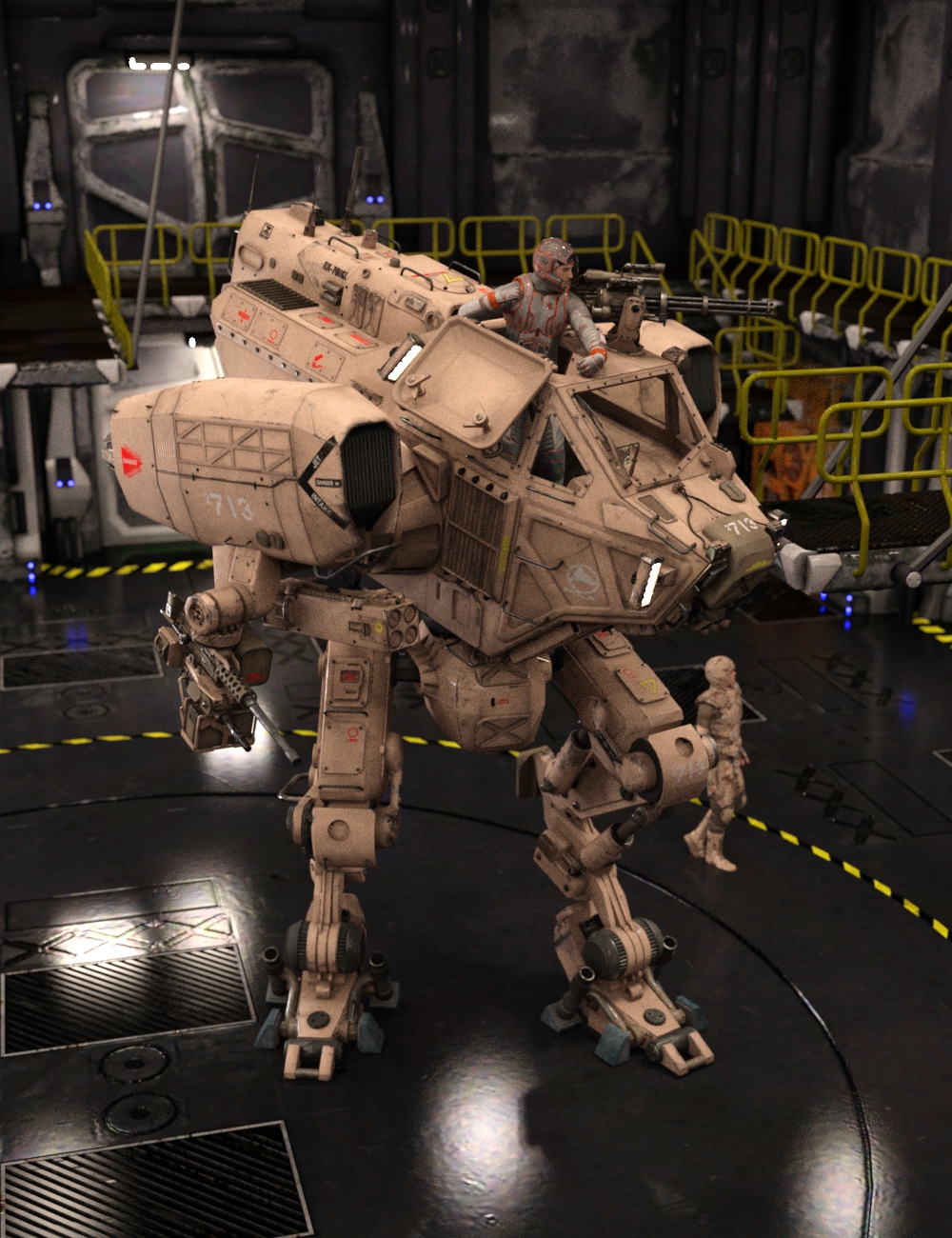 LG07 Combat Mech | Daz 3D