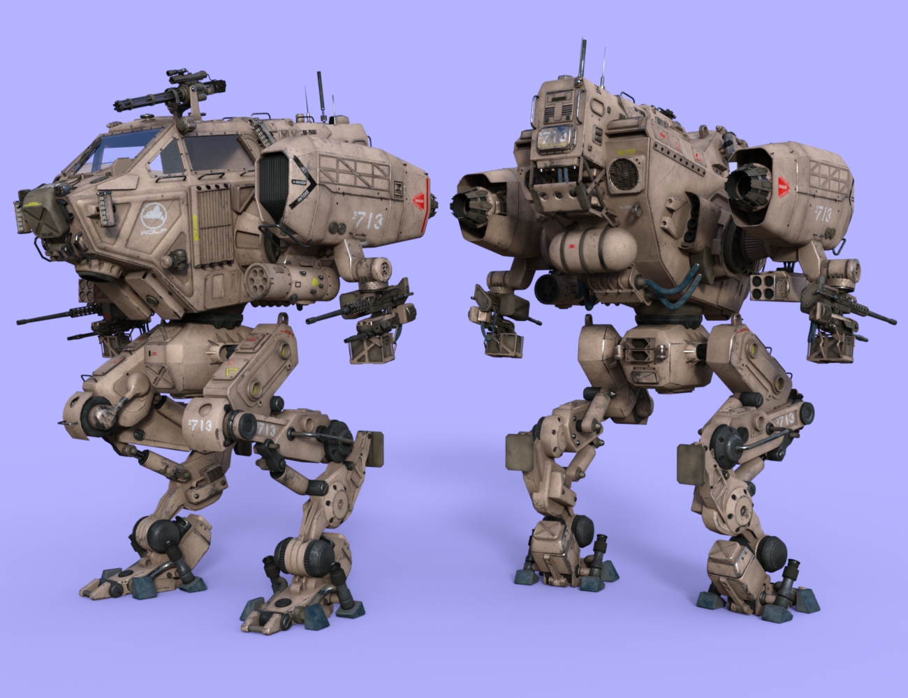 LG07 Combat Mech | Daz 3D
