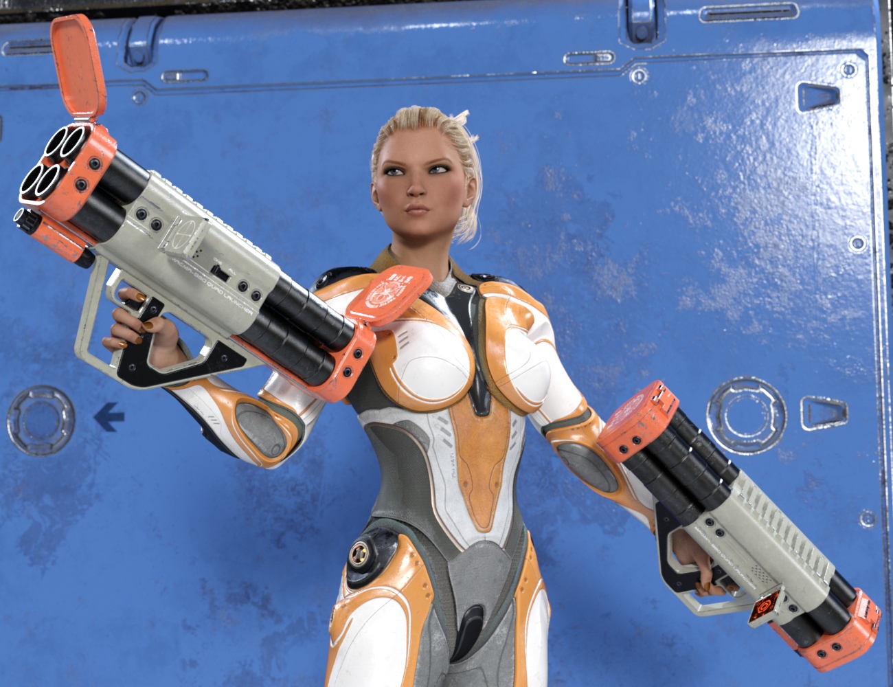MAGMA-960 Quad Missile Launcher | Daz 3D