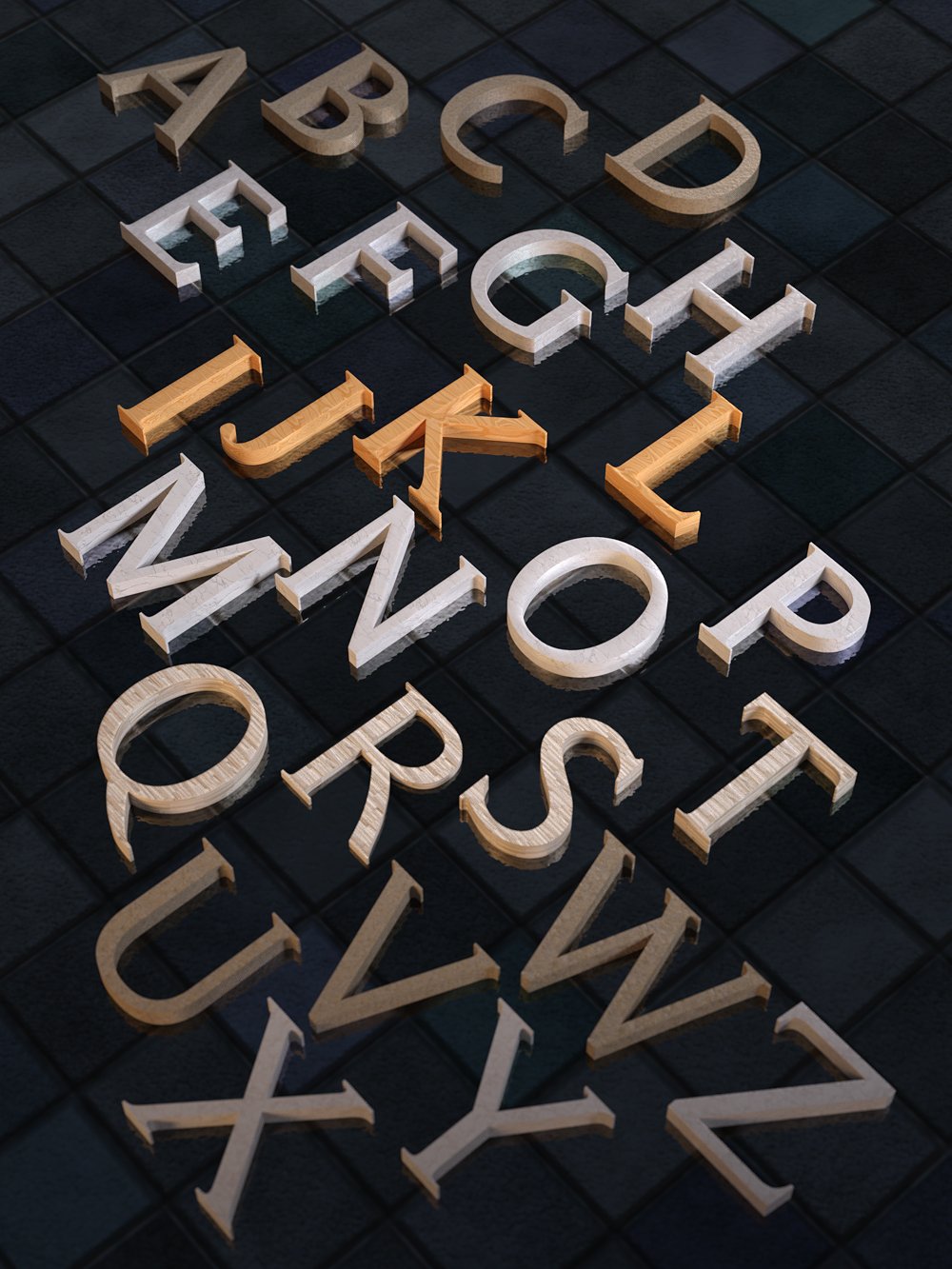 RW Letters and More | Daz 3D