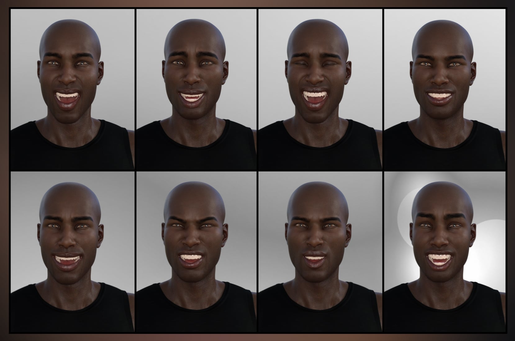 The Strongest Man - Expressions for Darius 8 | Daz 3D