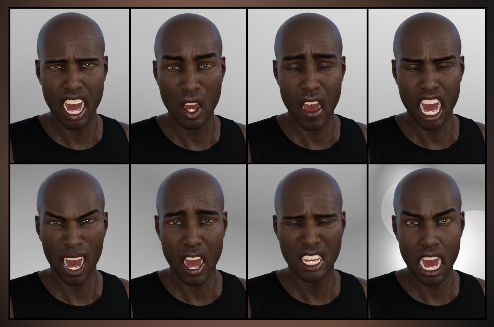 The Strongest Man - Expressions for Darius 8 | Daz 3D