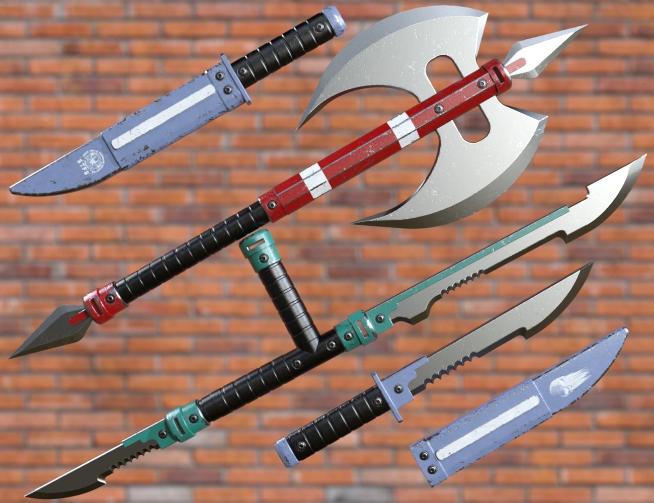 Blade Weapons 3 for Genesis 3 and 8 | Daz 3D