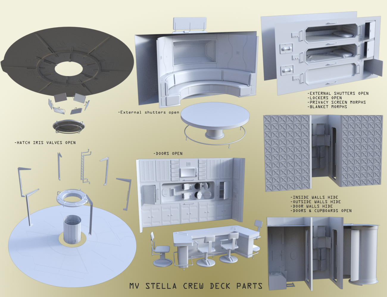 MV Stella Crew Deck | Daz 3D