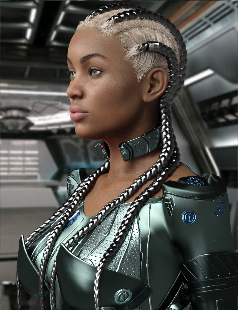 MRL Amara Braids for Genesis 3 and 8 Female(s) | Daz 3D