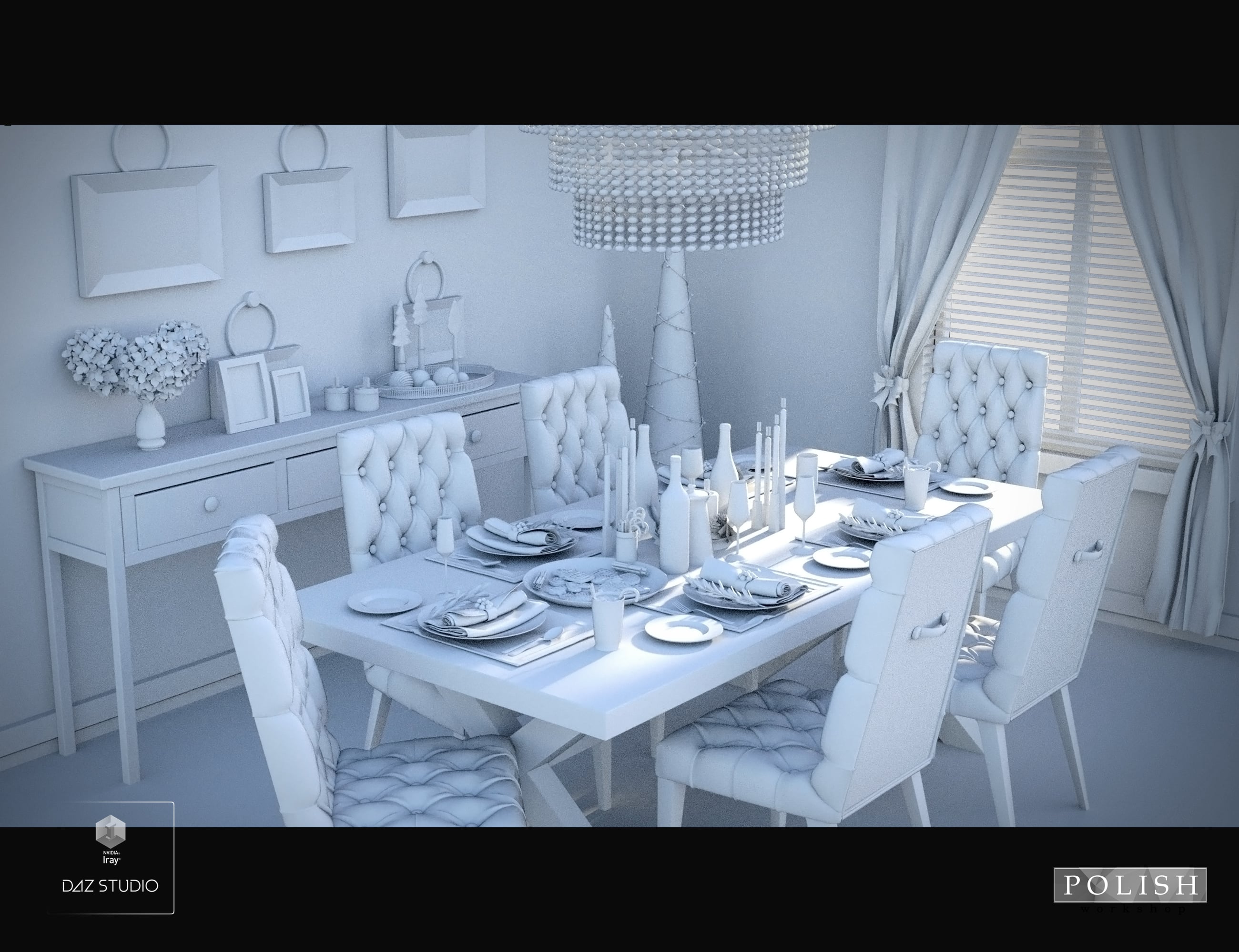 Christmas Dining Room | Daz 3D