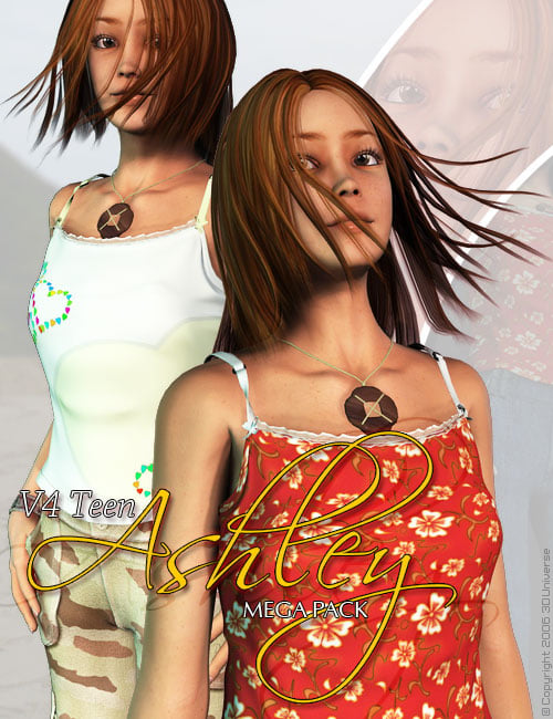 V4 Teen Ashley - Mega Pack | Daz 3D
