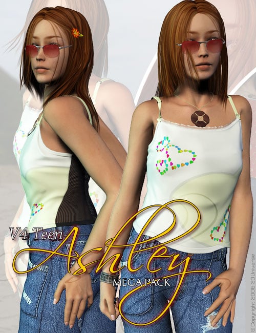 V4 Teen Ashley - Mega Pack | Daz 3D