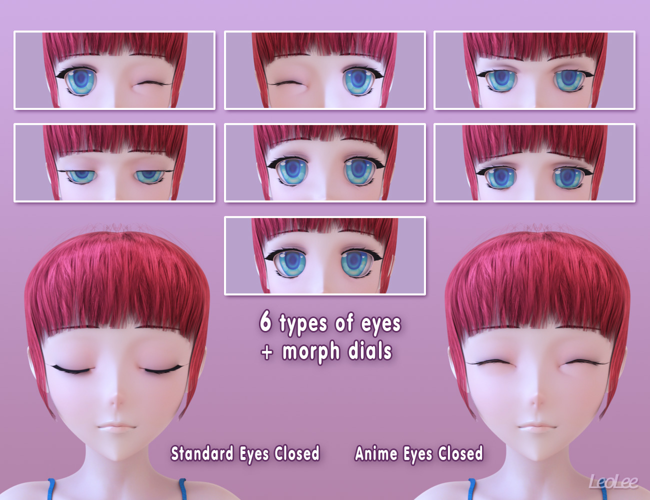 Anime Expressions for Sakura 8 | Daz 3D