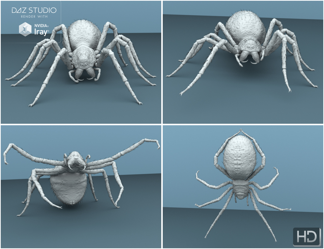 Giant Monster Spider Pose Pack | Daz 3D