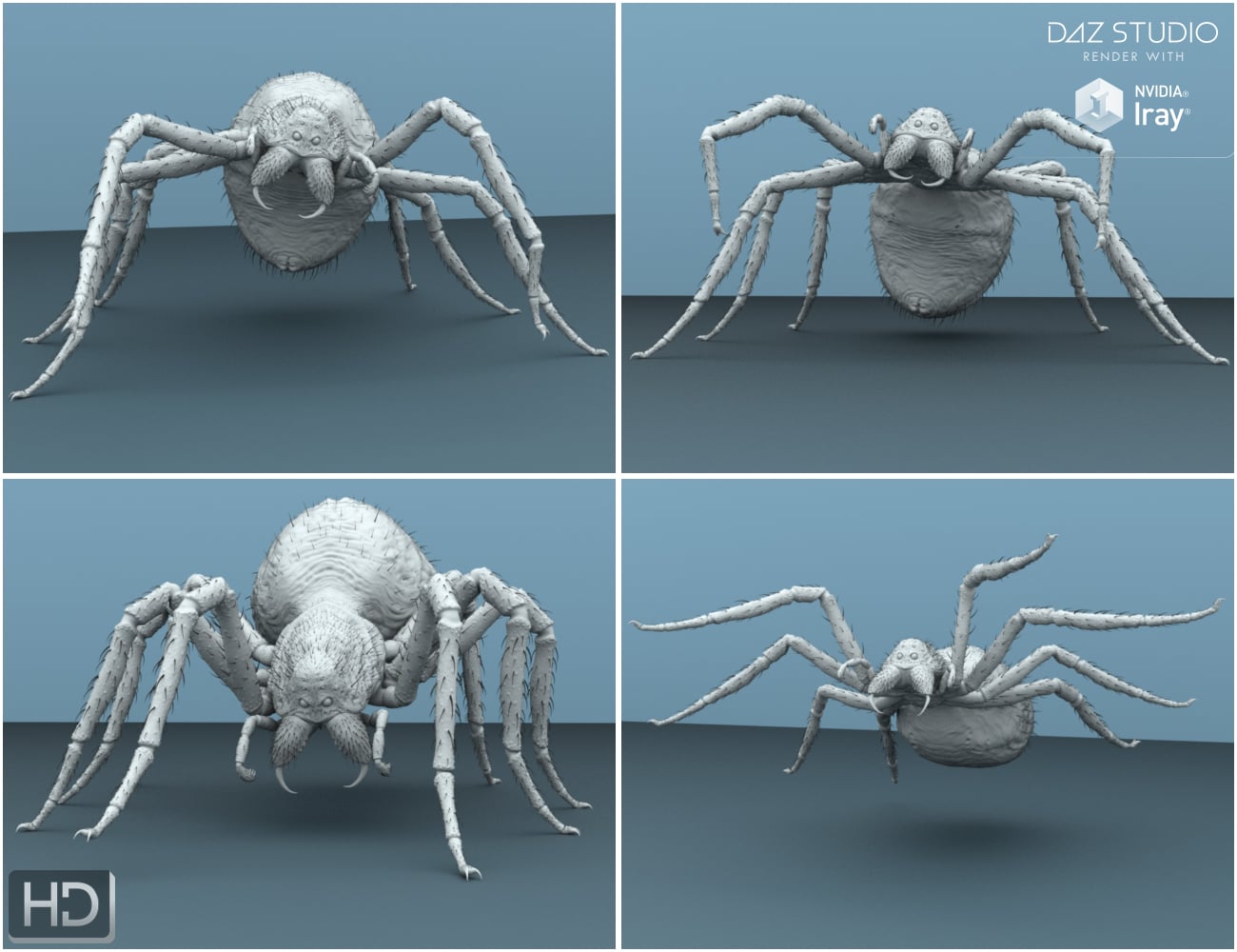 Giant Monster Spider Pose Pack | Daz 3D