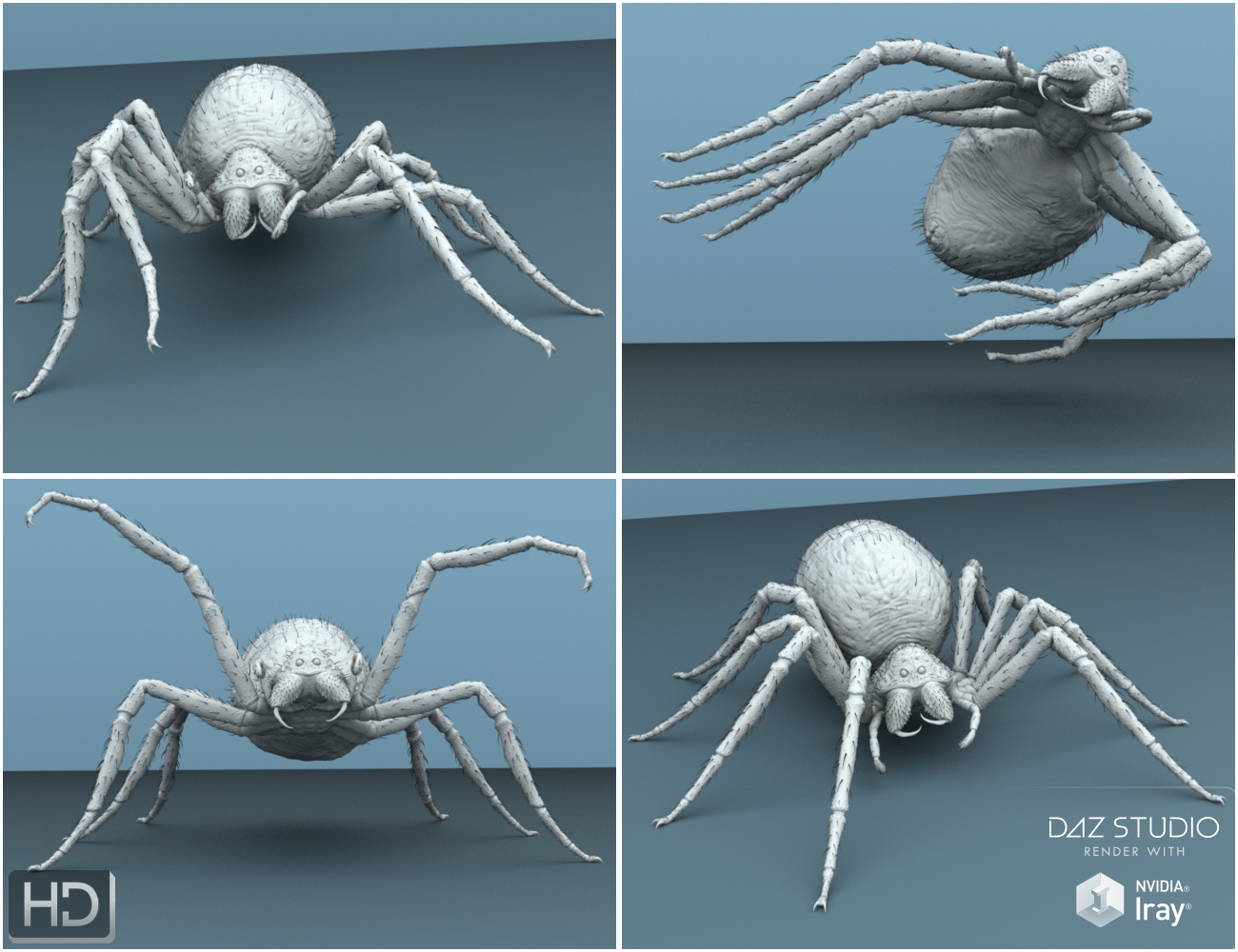 Giant Monster Spider Pose Pack | Daz 3D