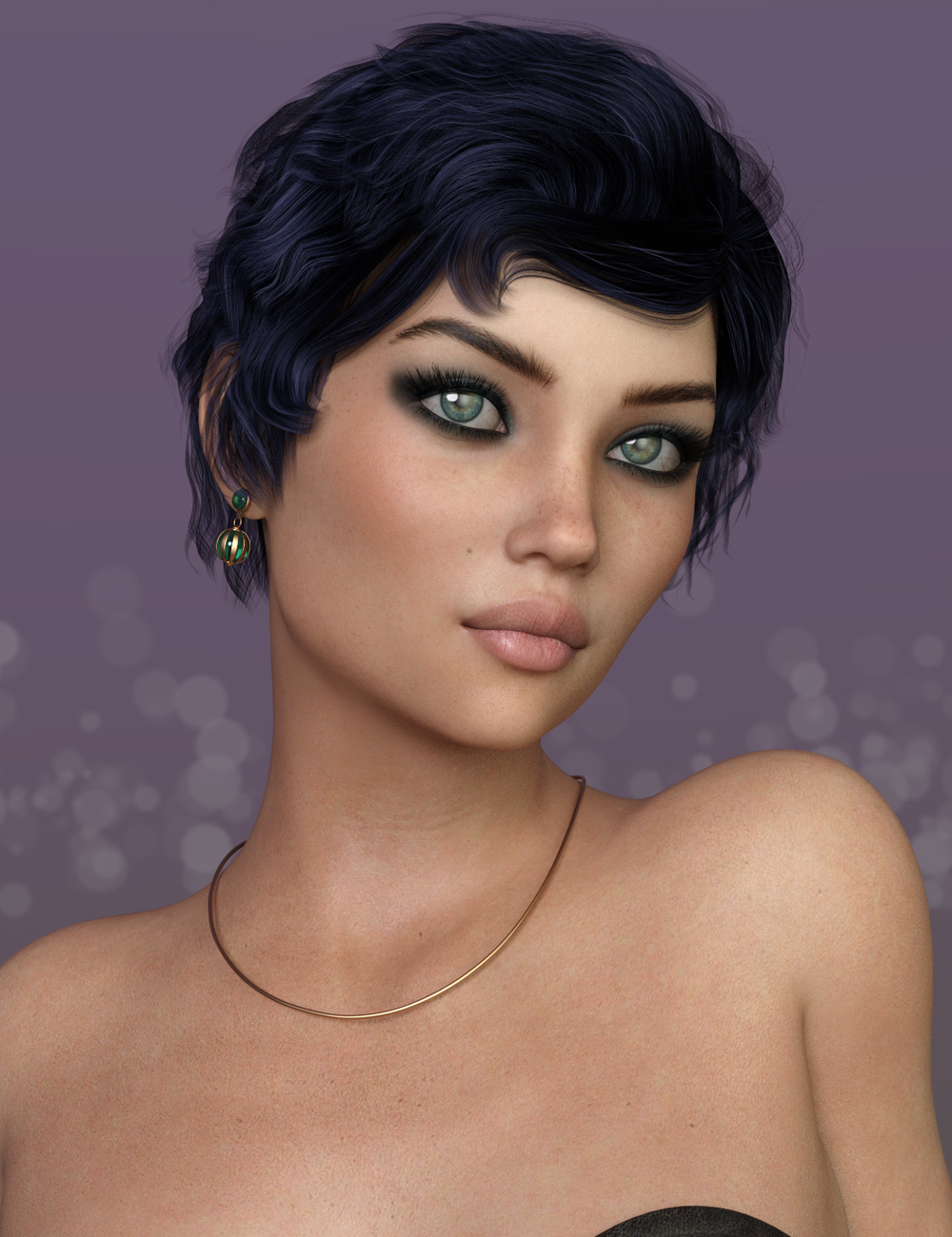 Bella Bleu Hair for Genesis 3 and 8 Female(s) | Daz 3D