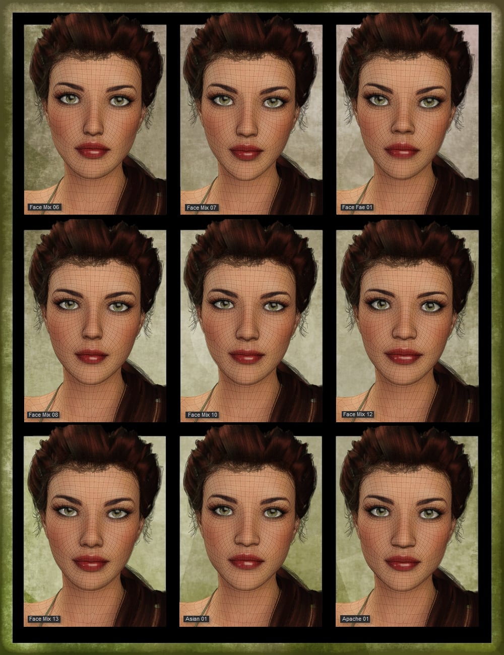 Genesis 8 Female Head Morph Resource Kit 3 | Daz 3D