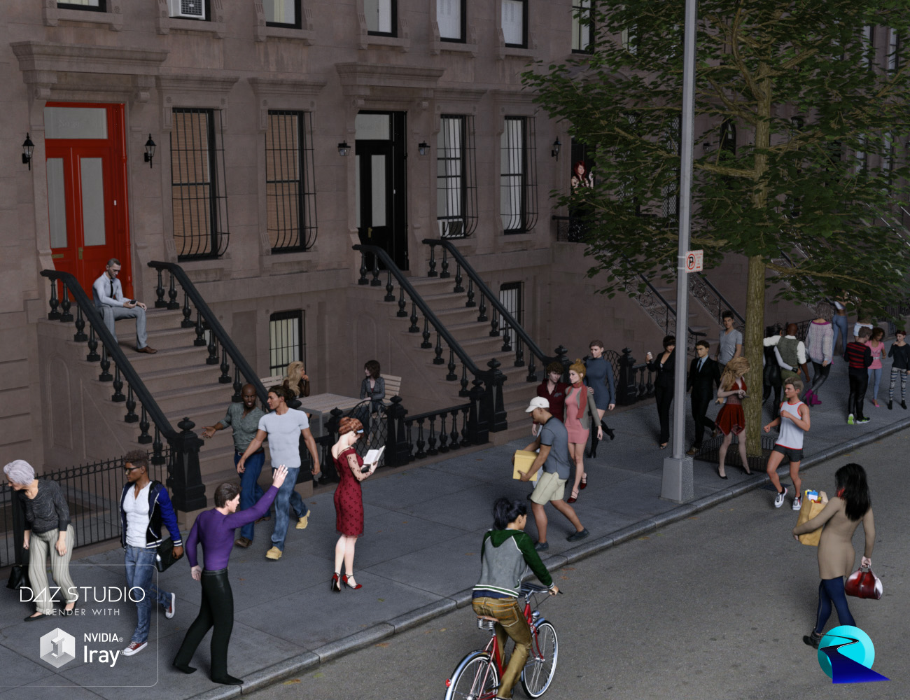 Now-Crowd Billboards - Modern City Life | Daz 3D