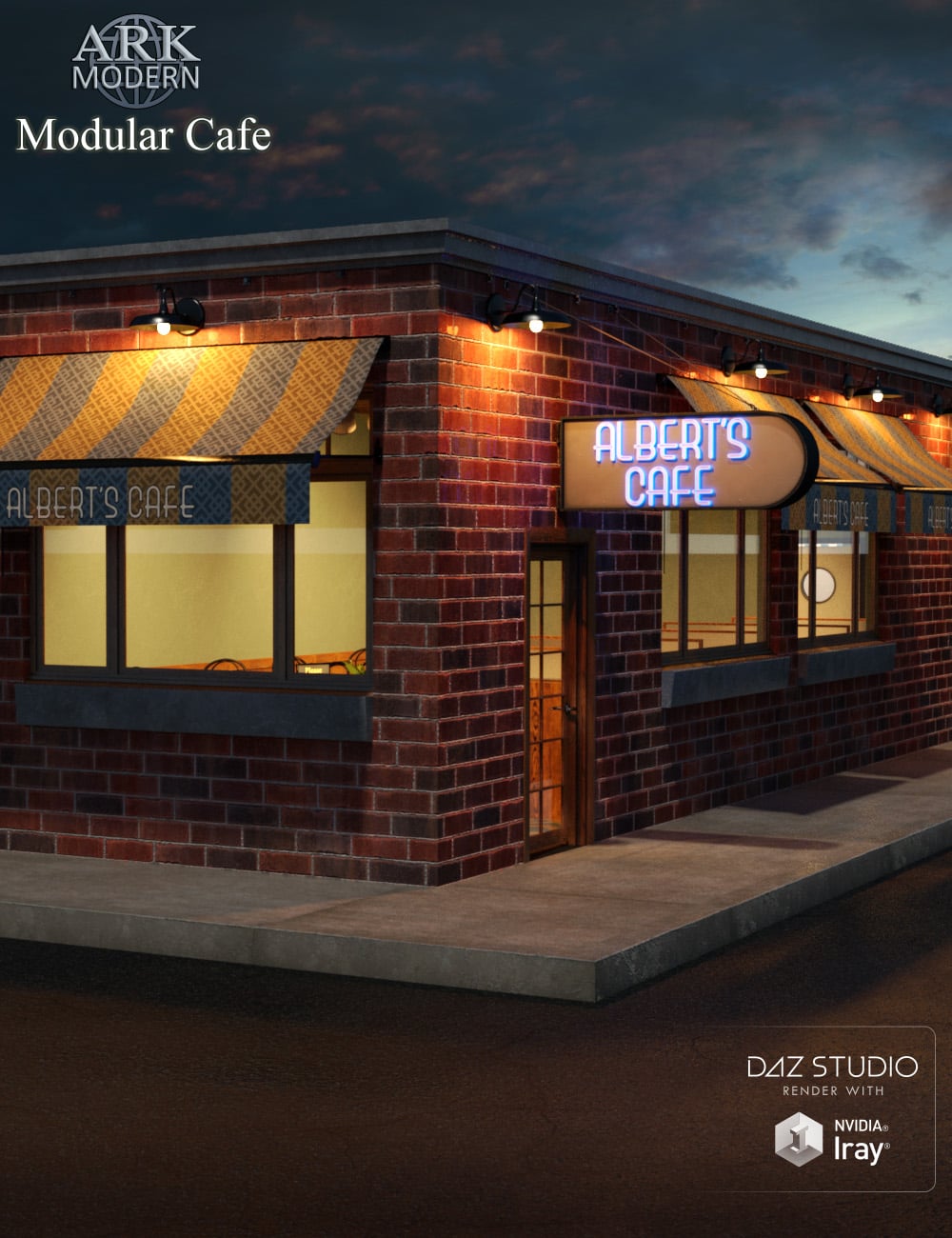 ARK Modern Modular Cafe | Daz 3D